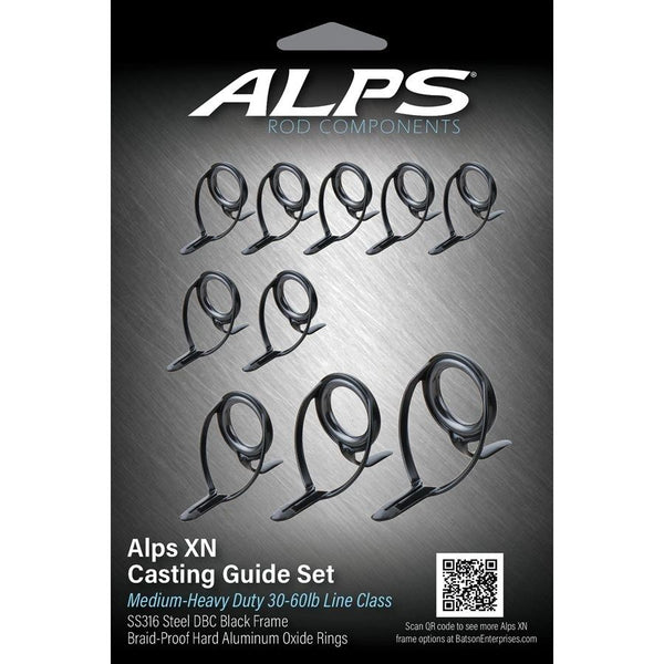 Alps Standard Duty Conventional Guide Set - Black - Voodoo Rods LLC
