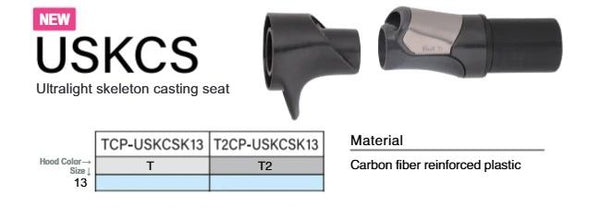 Fuji USKCS TCH (Titanium Carbon Hybrid) Ultralight Skeleton Casti ...